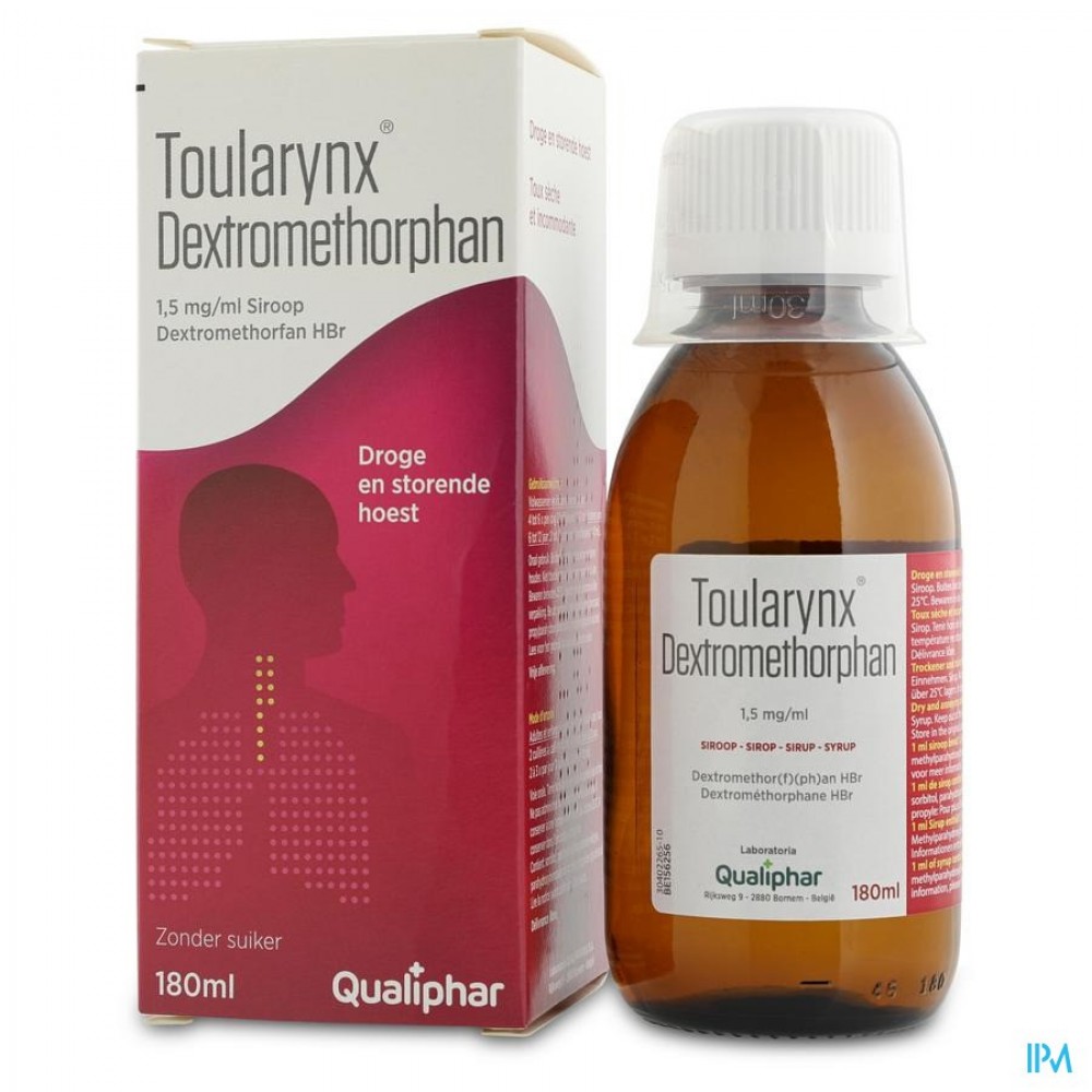 Toularynx Dextromethorphan 180 ml siroop | Apotheek Vanderhaegen