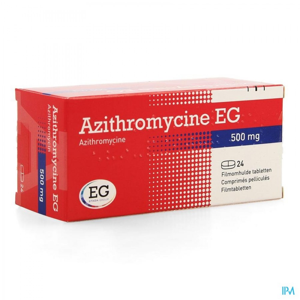 Azithromycine 500 Mg EG Tabl Omhulde 24X500 Mg | Apotheek Vanderhaegen