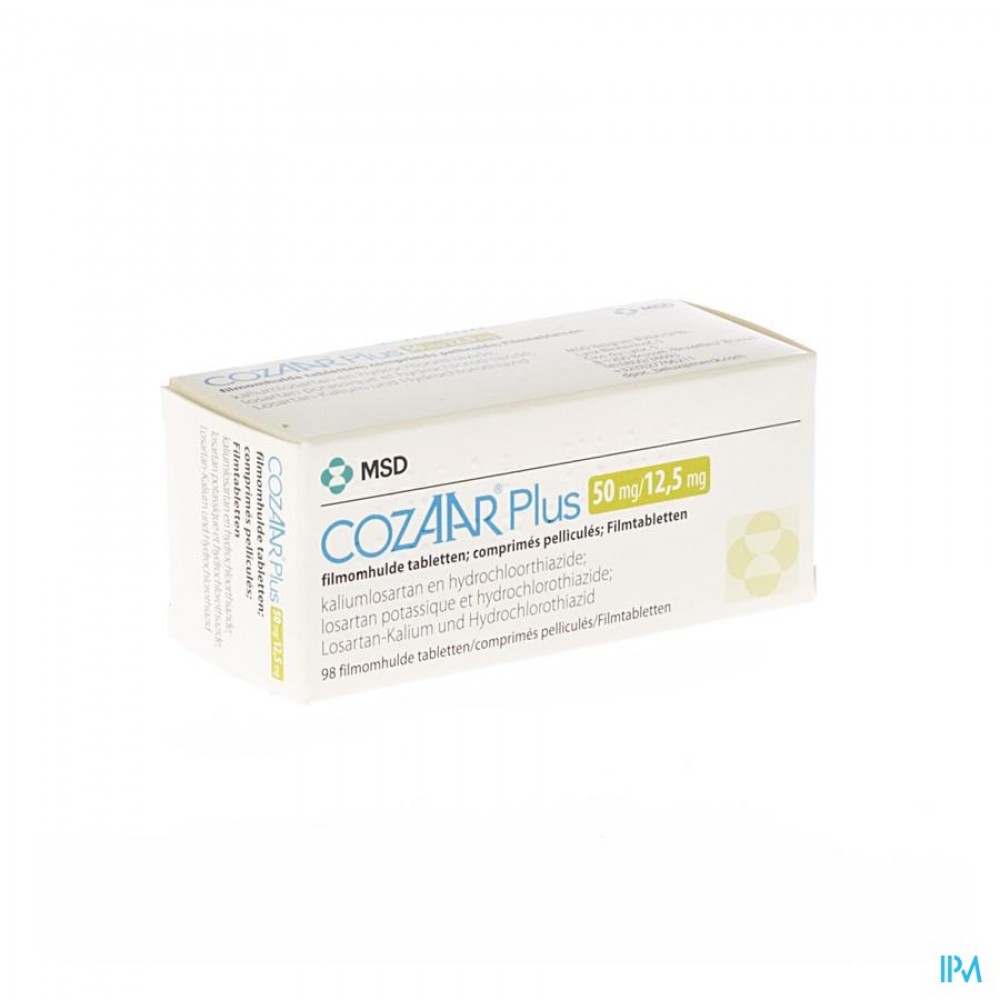 Cozaar Plus Comp 98x 50mg/12,5mg | Apotheek Vanderhaegen