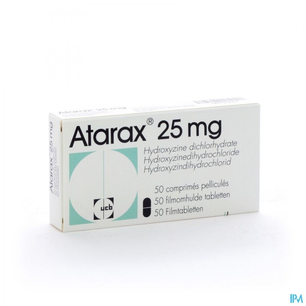 Atarax 25mg filmomh. tabl. (50) | Apotheek Vanderhaegen