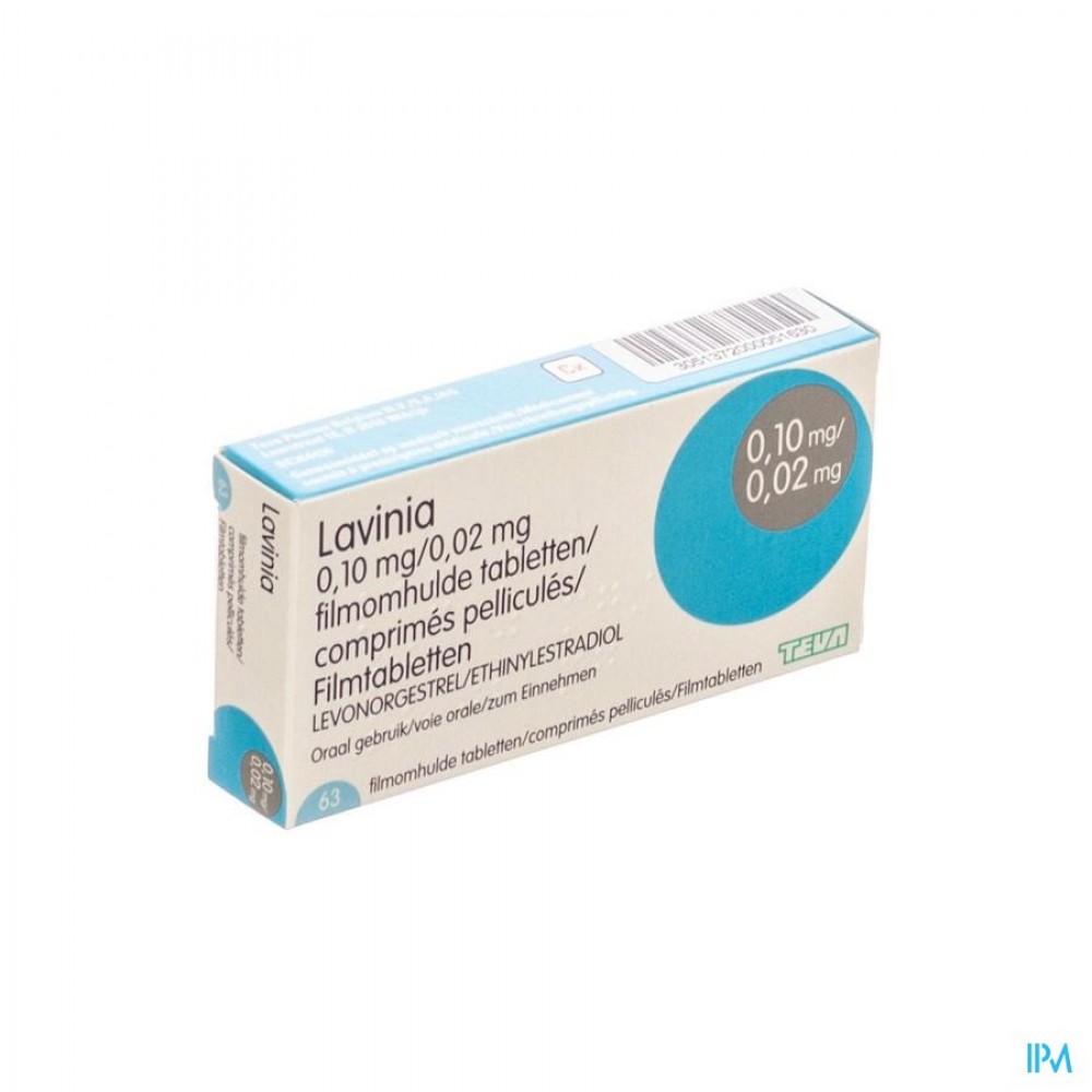 Lavinia 0,10/0,02mg Filmomh 63 | Apotheek Vanderhaegen