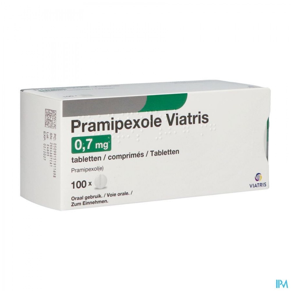 Pramipexole Viatris 0,7mg Tabl 100 | Apotheek Vanderhaegen