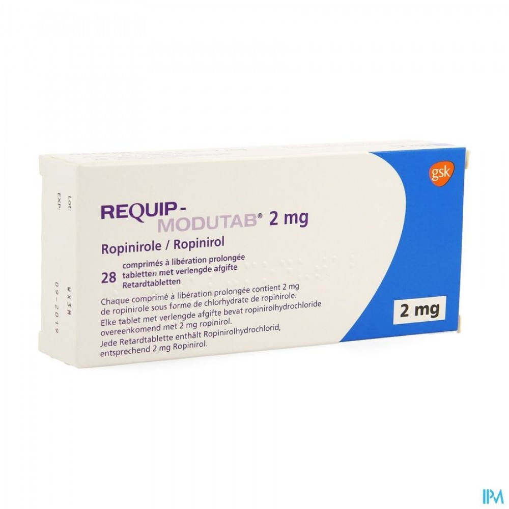 Requip Modutab Comp 28 X 2,0mg | Apotheek Vanderhaegen