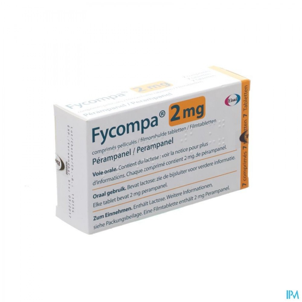 Fycompa 2mg Omhulde Tabl 7 X 2mg | Apotheek Vanderhaegen