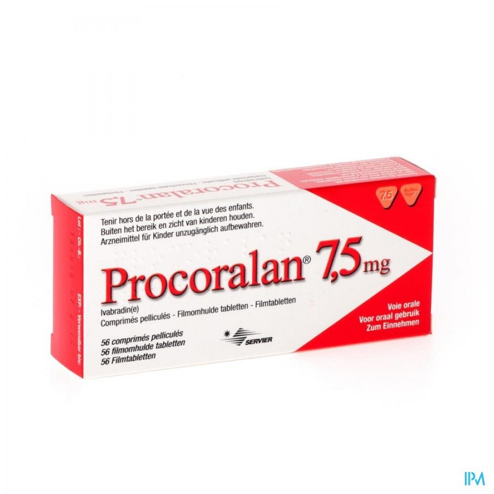 Procoralan 7,5mg Comp 56 X 7,5mg | Apotheek Vanderhaegen