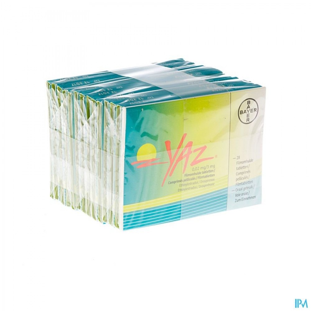 Yaz 0,02mg/3mg Filmomh Tabl 13 X 28 | Apotheek Vanderhaegen