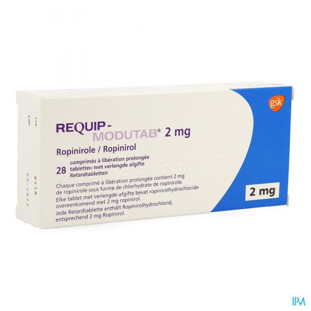 Requip Modutab Comp 28 X 2,0mg | Apotheek Vanderhaegen