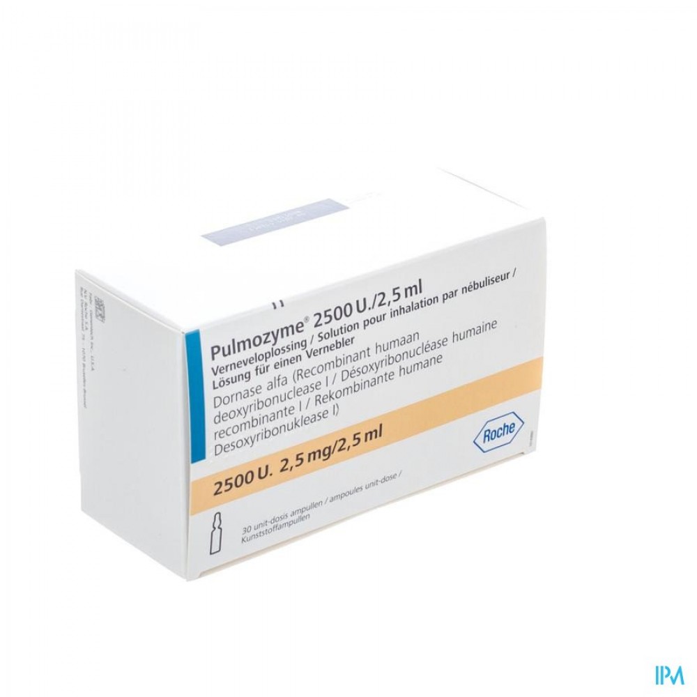 Pulmozyme Amp Neb 30x2,5mg/2,5ml | Apotheek Vanderhaegen