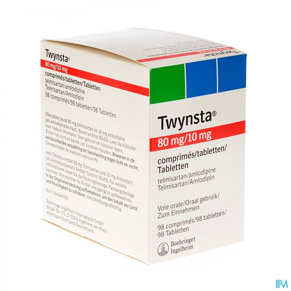 Twynsta 80mg/10mg Comp 98 X 80mg | Apotheek Vanderhaegen