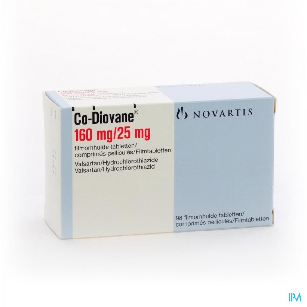 Co Diovane Comp 98 X 160mg/25,0mg | Apotheek Vanderhaegen