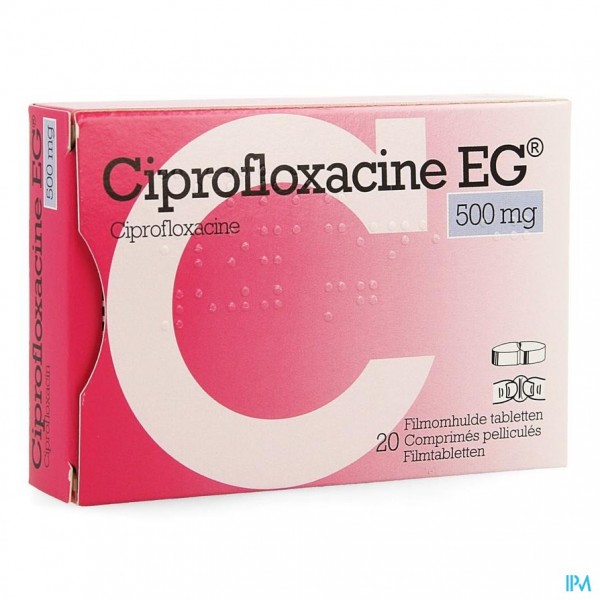Ciprofloxacine EG 500Mg Tabl 20X500Mg | Apotheek Vanderhaegen
